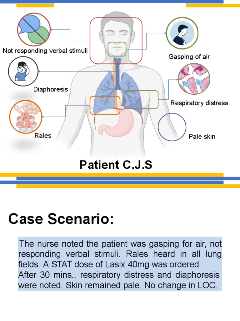Patient C.J.S: Gasping of Air Not Responding Verbal Stimuli | PDF
