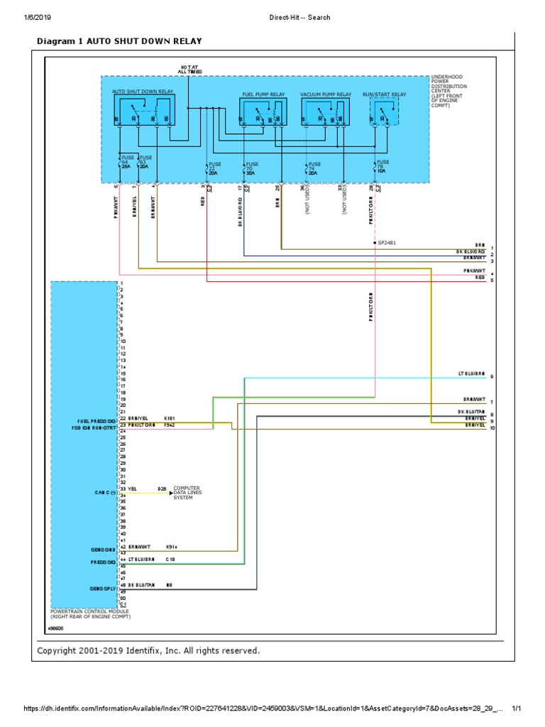 Diagram 1 Auto Shut Down Relay | PDF | Vehicles | Vehicle Technology
