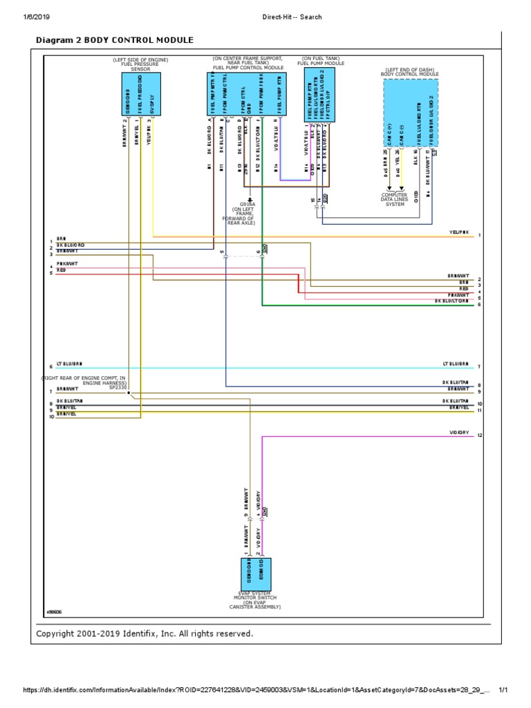 Diagram 2 Body Control Module | PDF | Vehicle Technology | Vehicles