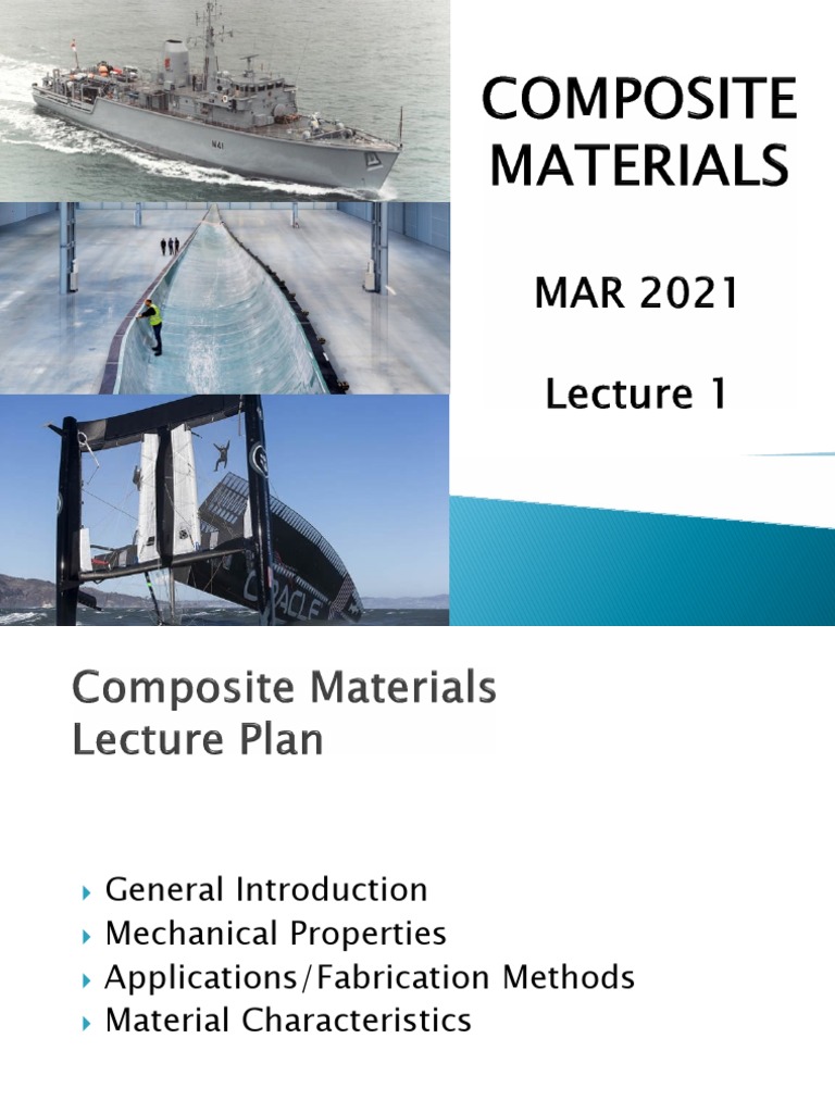 MAR2021 - Composites - Lecture 1 - Introduction | PDF | Composite ...