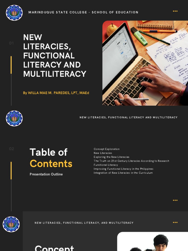 WEEK 3 - New Literacies, Functional Literacy and Multiliteracy | PDF ...