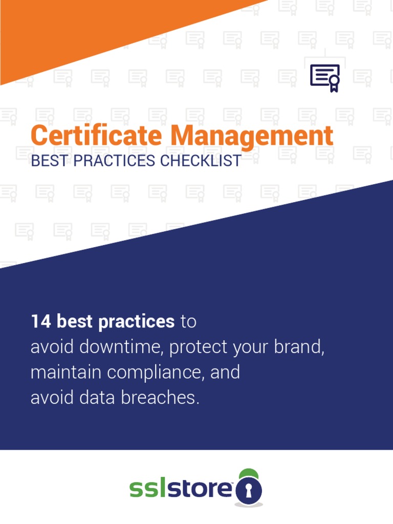 14 Essential Certificate Management Tips | PDF | Public Key Certificate ...