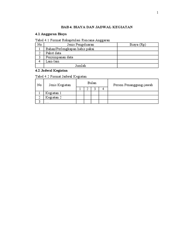 Template Proposal PKM PM | PDF