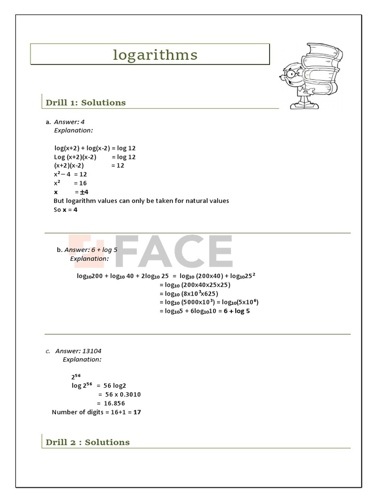 Logarithm, Geometry, Mensuration and Progression | PDF | Area | Triangle