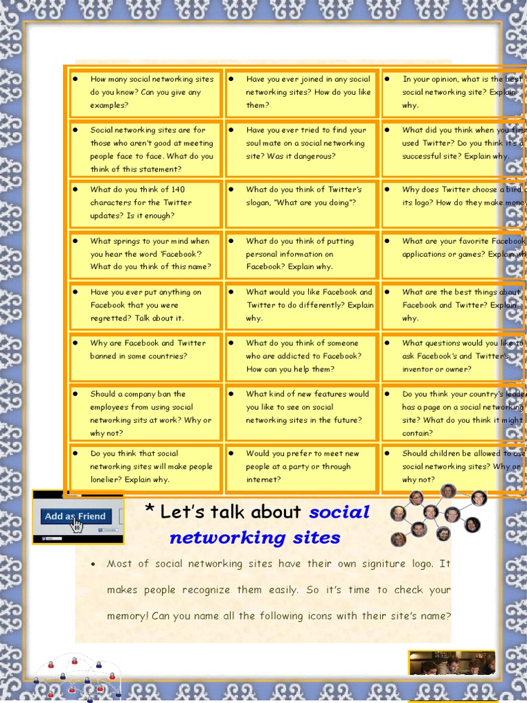 Let's Talk About: Social Networking Sites | Download Free PDF | Social ...