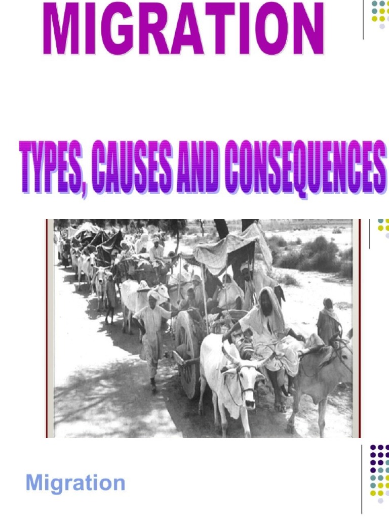 Chapter 12 Migration Types, Causes and Consequences | PDF