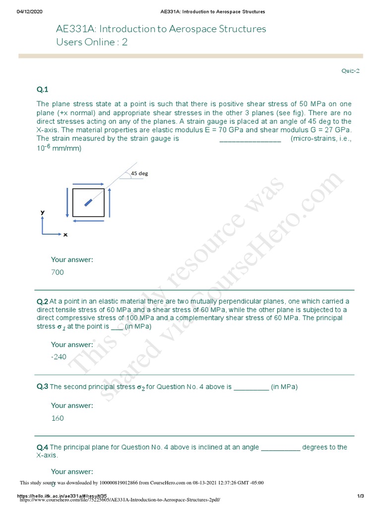 Assessment of Aerospace Structures Concepts Through Multiple Choice ...