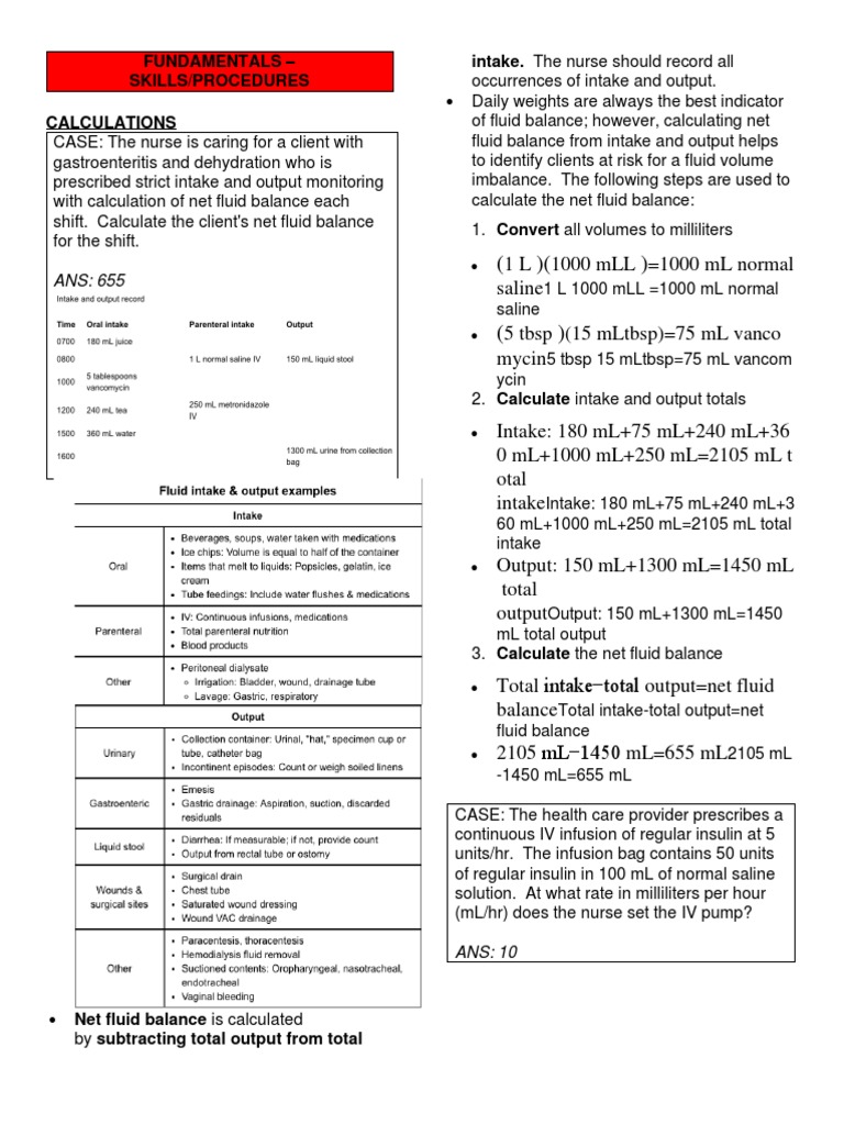 Funda Skills Procedures | PDF | Intravenous Therapy | Injection (Medicine)