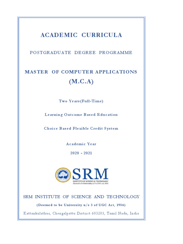 Mca Syllabus 2020 2021 | Download Free PDF | Method (Computer Programming) | Class (Computer ...