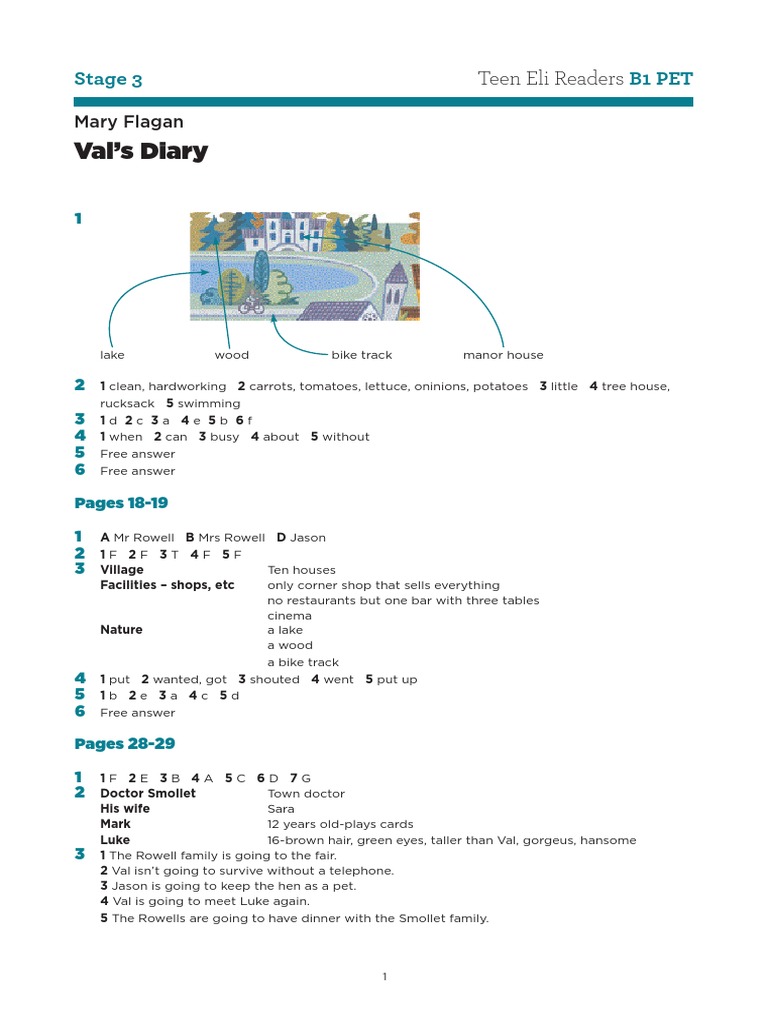 Answer Val's Diary | PDF | Mystery, Thriller & Crime Fiction