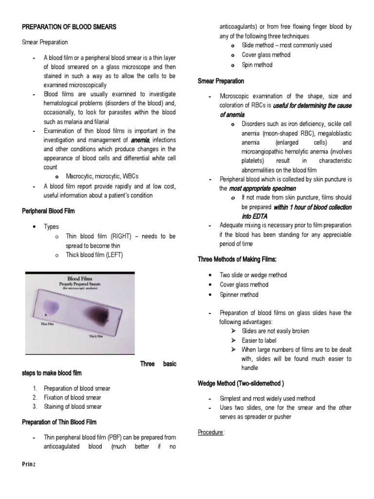O Slide Method - Most Commonly Used o Cover Glass Method o Spin Method ...