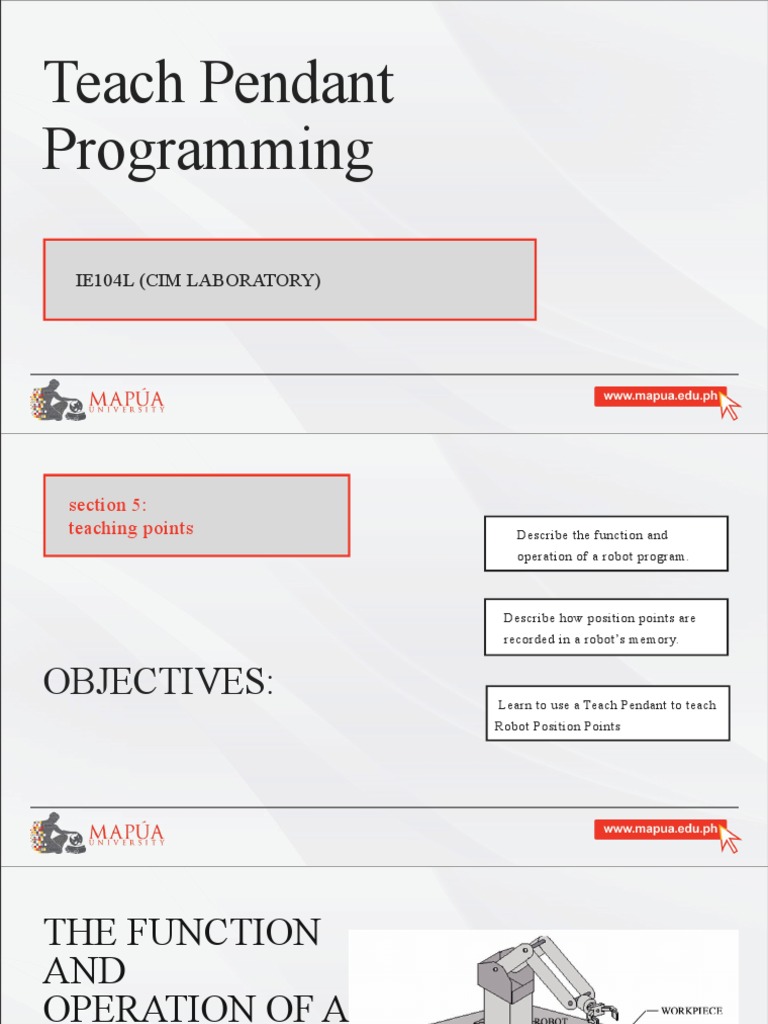 Teach Pendant Programming 2020 | PDF | Computer File | Memory