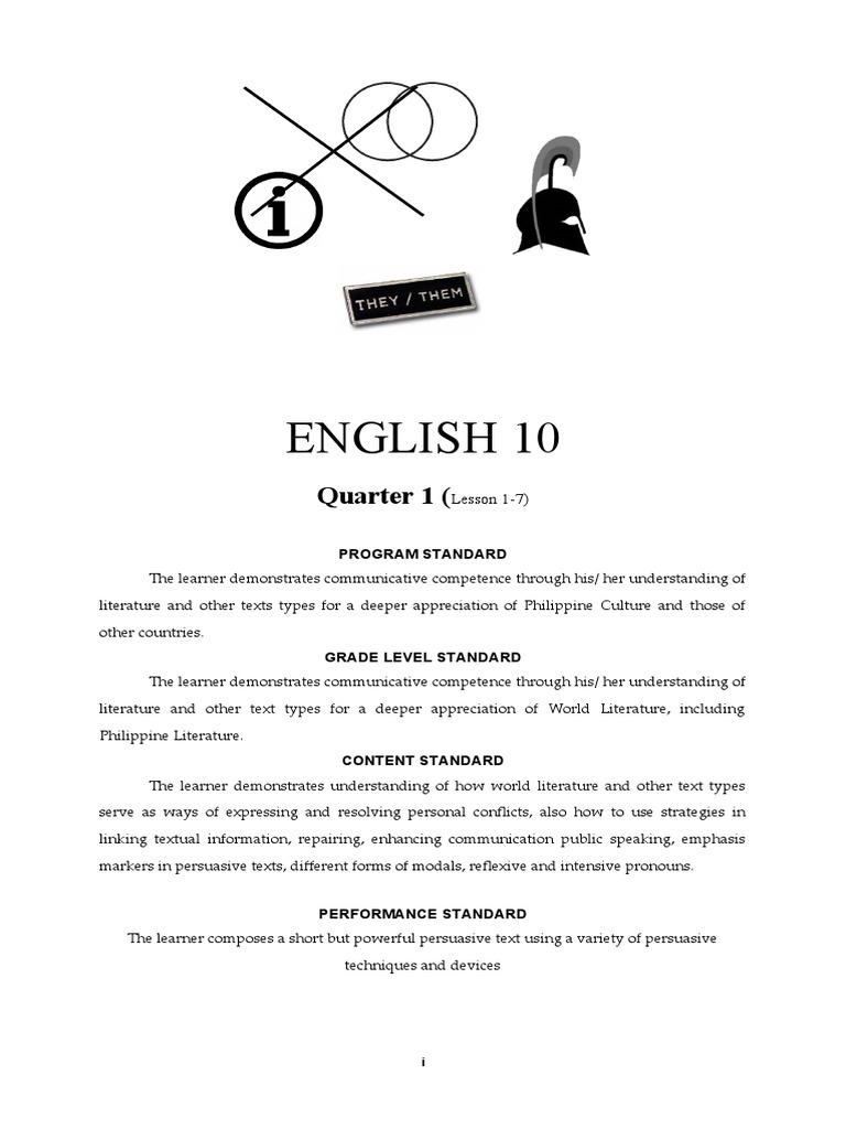 English 10 QUARTER 1 | PDF | Hector | Trojan War