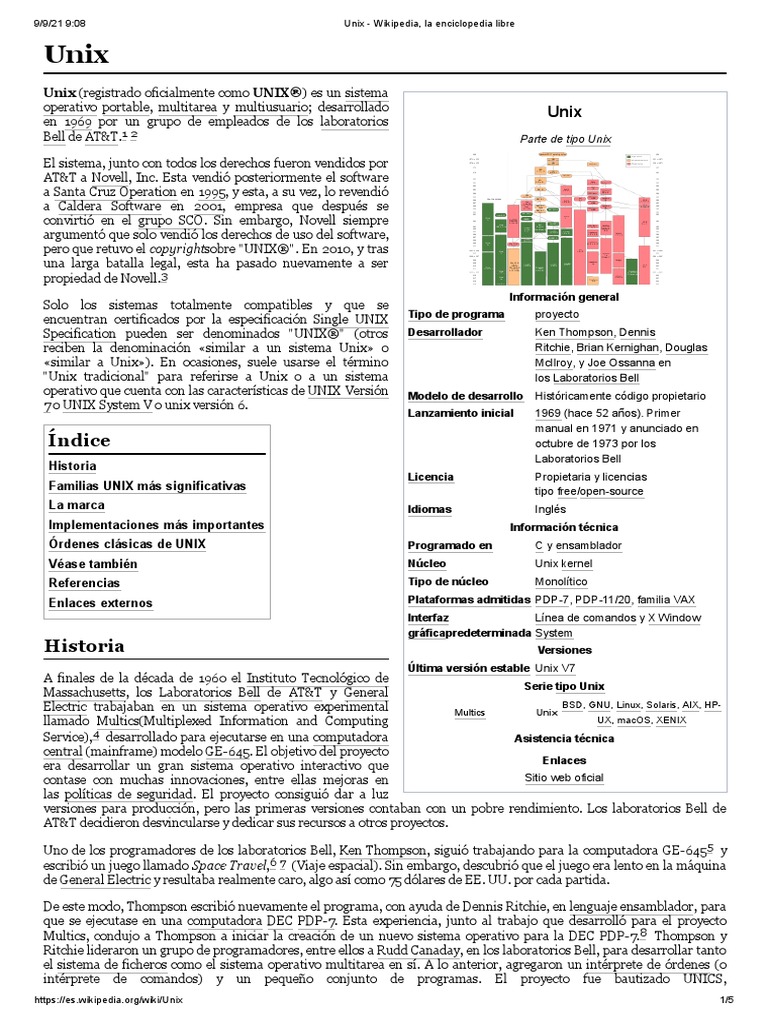 Unix | PDF | Unix | Software del sistema