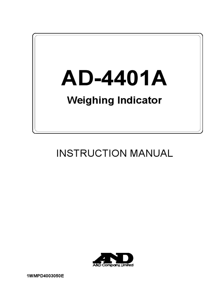 Ad4401a Manual | PDF | Power Supply | Calibration