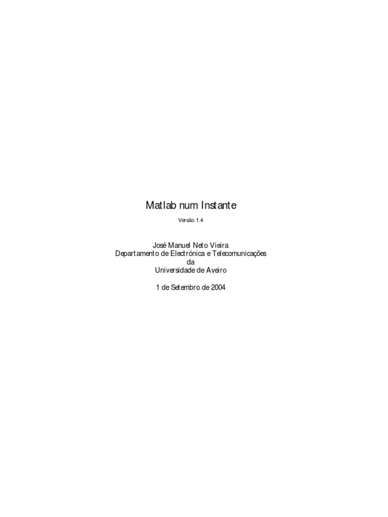 Apostila Matlab Pdf Matlab Logaritmo