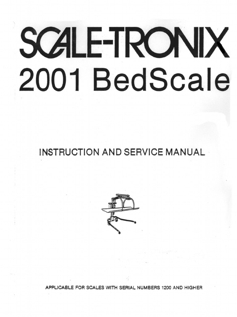 Balanza Electromecanica Scale-Tronix 2001 | PDF