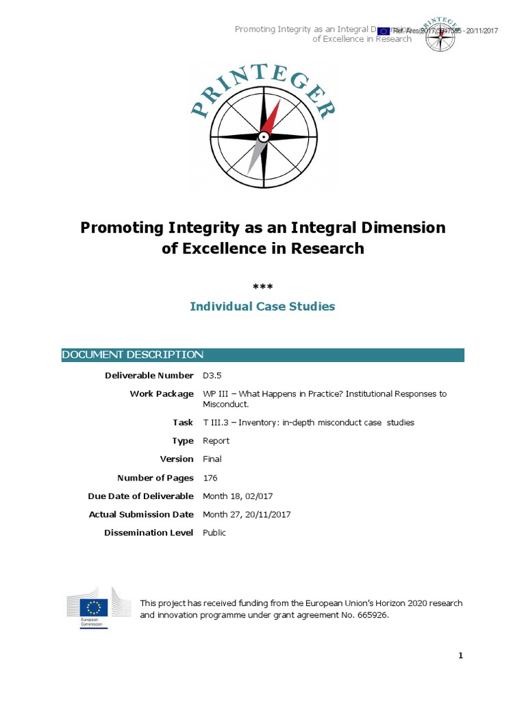 Promoting Integrity in Clinical Research - Individual-Case-Studies ...