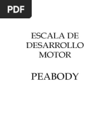 Escala de Desarrollo PEABODY | PDF | Mano | Pie