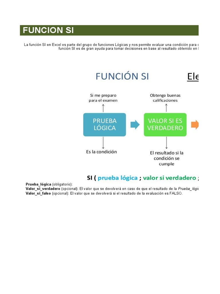 Funcion SI Ejercicios | PDF | Evaluación | Gestión del cambio