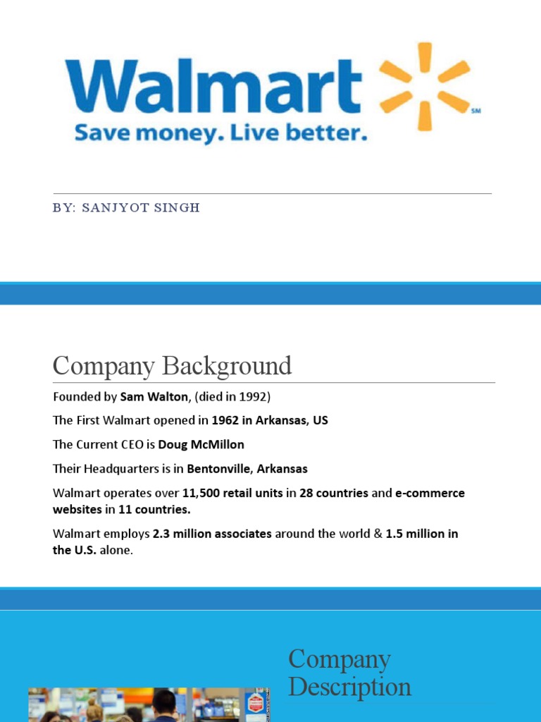 Walmart Presentation | PDF | Walmart | Retail