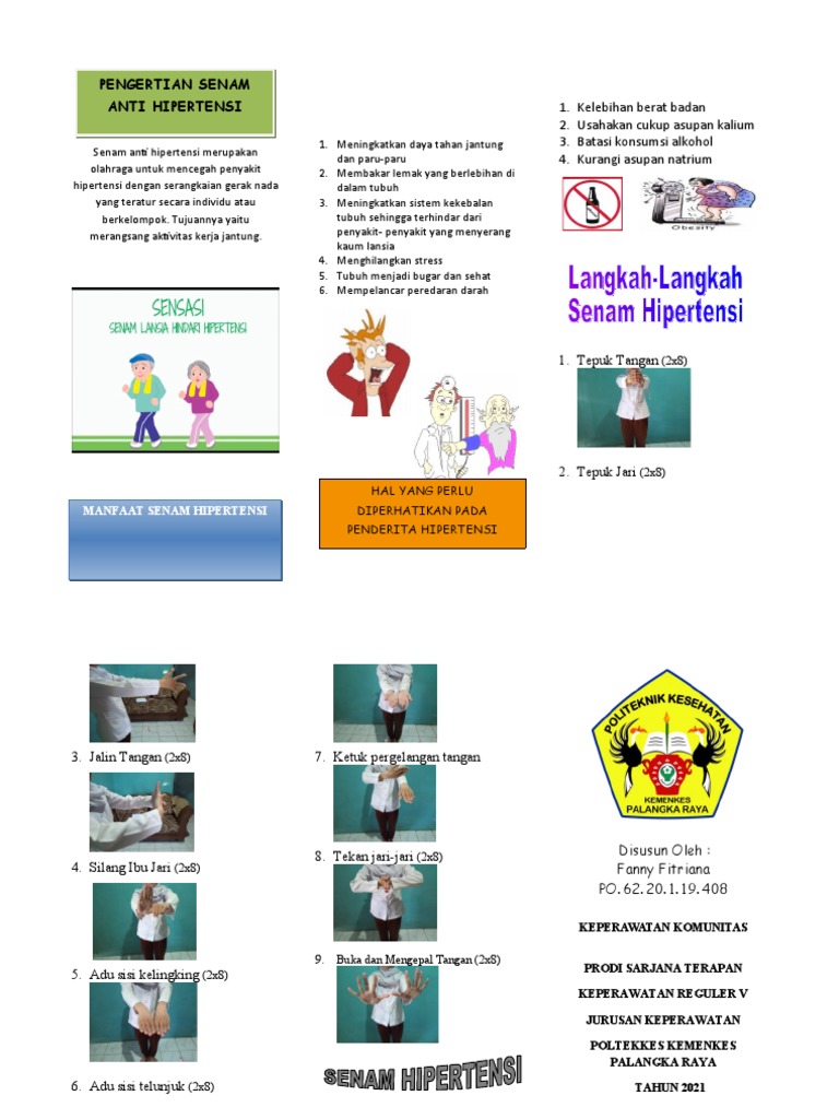 Leaflet Senam AntiHipertensi | PDF