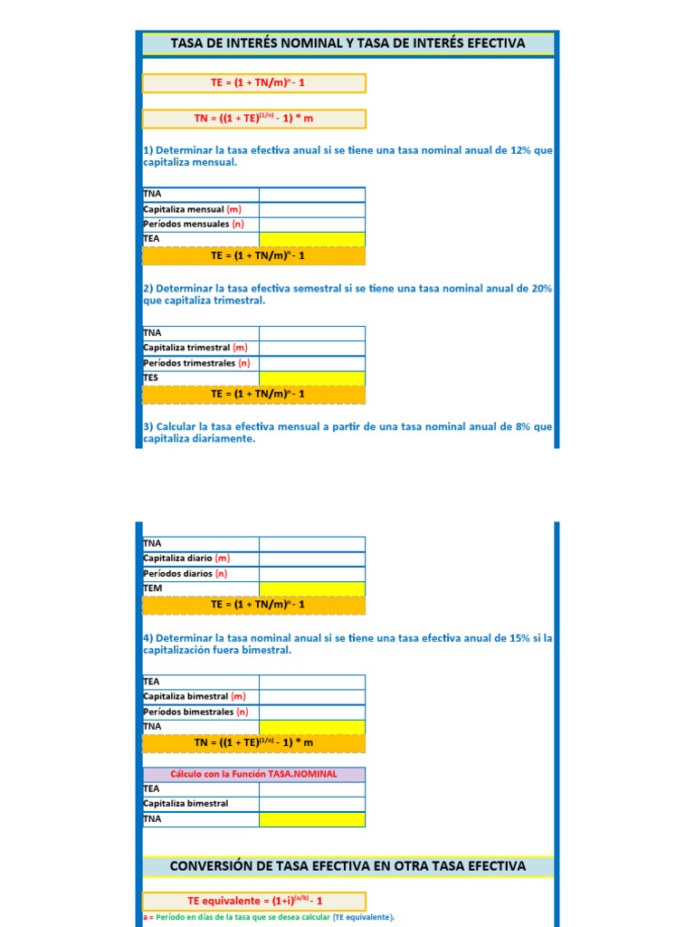 09 Clase 3 - Conversion de Tasas Ejemplos | PDF