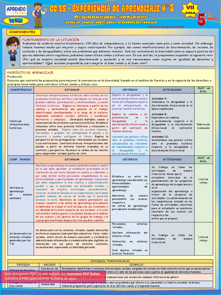 Exp, 5 Actividad 2 | PDF | Discriminación y relaciones raciales | Racismo