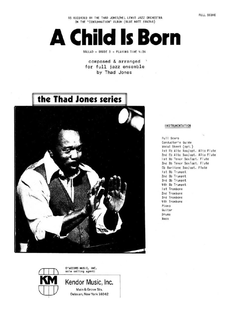 A Child Is Born Mel Lewis Jazz Orchestra Thad Jones | PDF