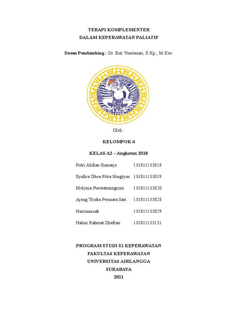 Makalah Kel.6 A2-2018 - SGD Keperawatan Paiatif | PDF