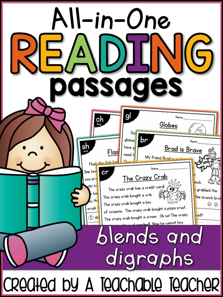 Blends and Digraphs Reading Passages | PDF | Phonics
