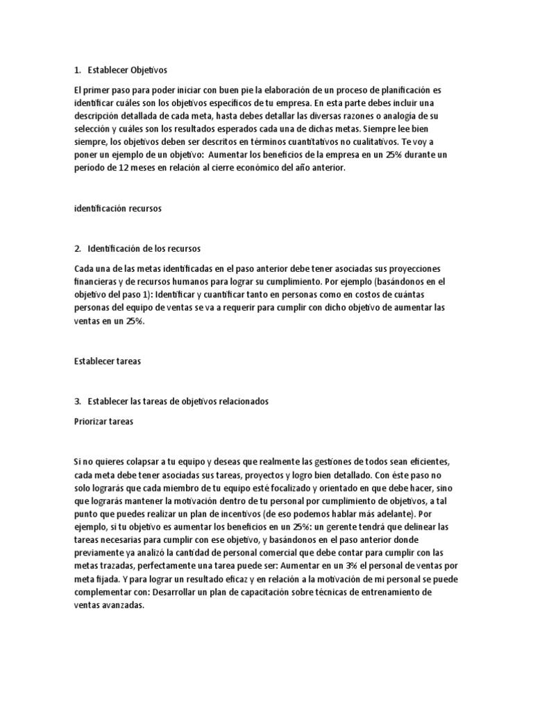 Funcion y Paso A Apso | PDF | Planificación | Evaluación