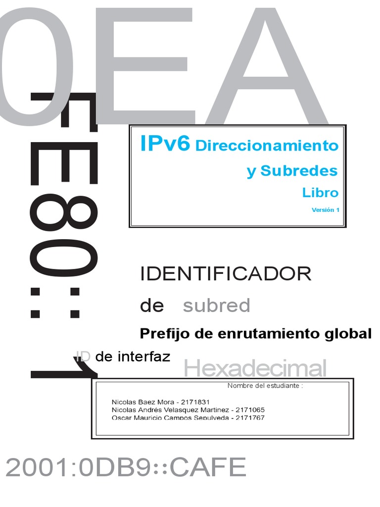 Taller IPv6 Direccionaminto y Subredes Esp | PDF | Yo Pv6 | Dirección IP