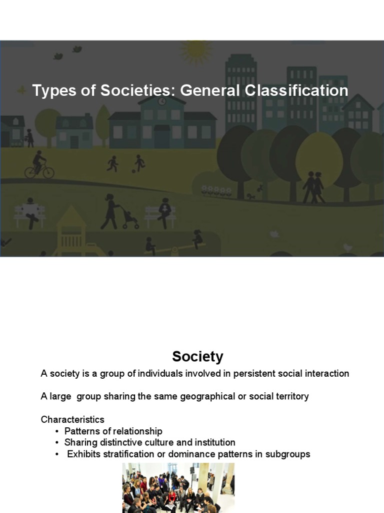 Types of Societies - General Classification | PDF | Society