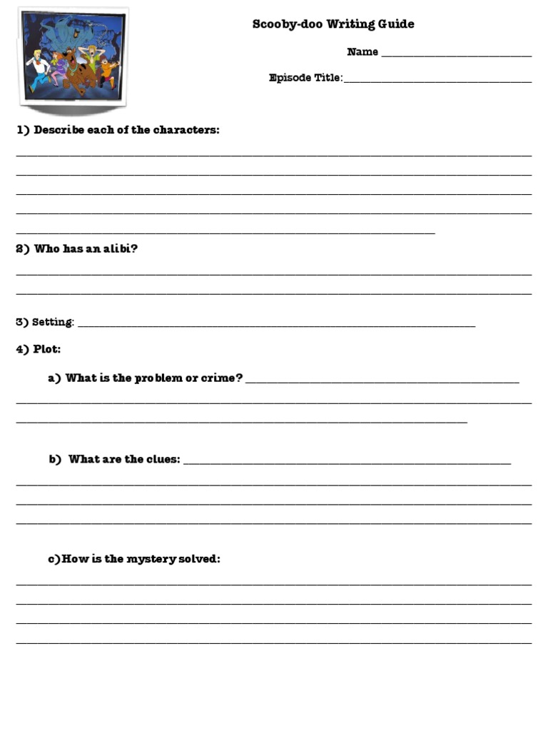 Scooby Doo Episode Writing Guide PDF | PDF