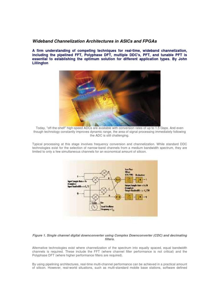 Wideband Channelization Architectures in ASICs and FPGAs | PDF | Filter ...