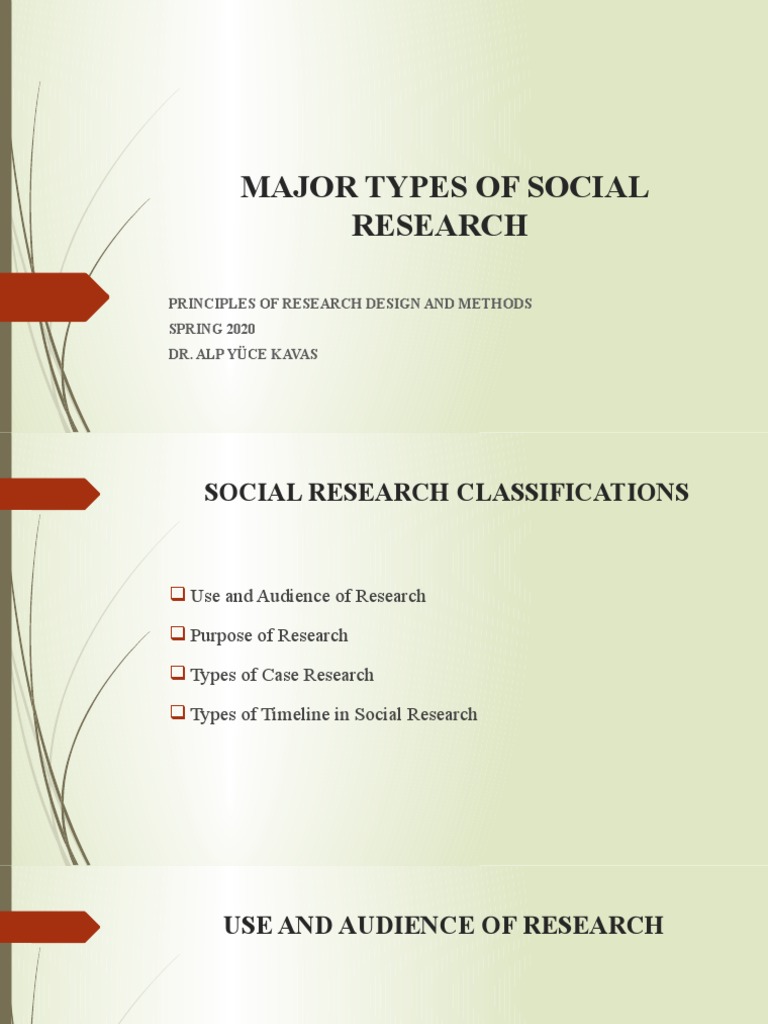 Types of Social Research Explained | PDF | Case Study | Basic Research