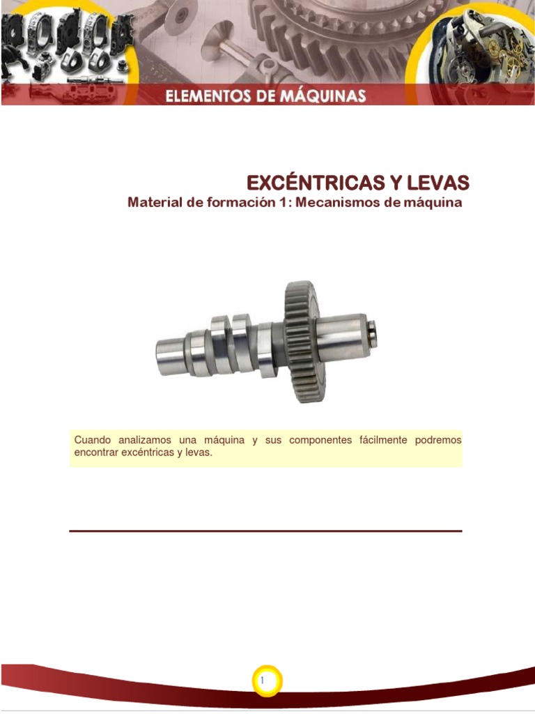 Levas y Excéntricas en Máquinas | PDF | Rotación | Mecánica