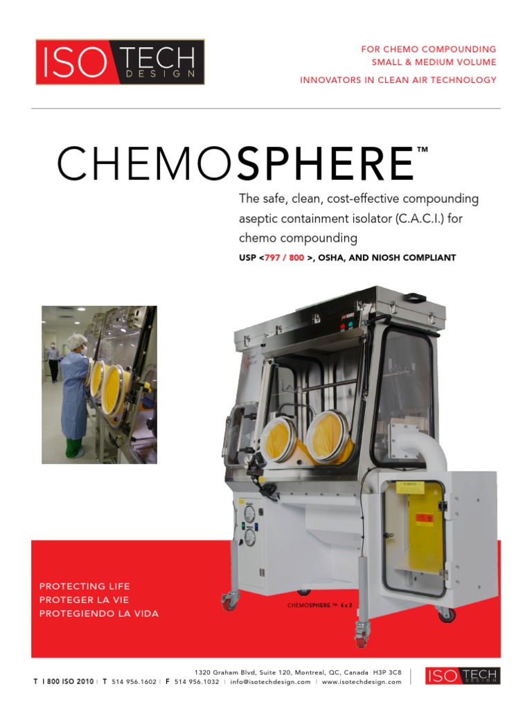 Aislador Aseptico de Contencion Isotech Design CHEMOSPHERE | PDF ...