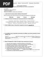 Examen Catecismo | PDF | Confirmación | eucaristía