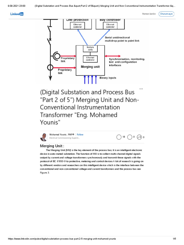 (Digital Substation and Process Bus "Part 2 of 5") Merging Unit and Non ...