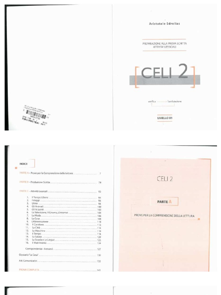 Celi 2 Preparazione Alla Prova Escrita | PDF