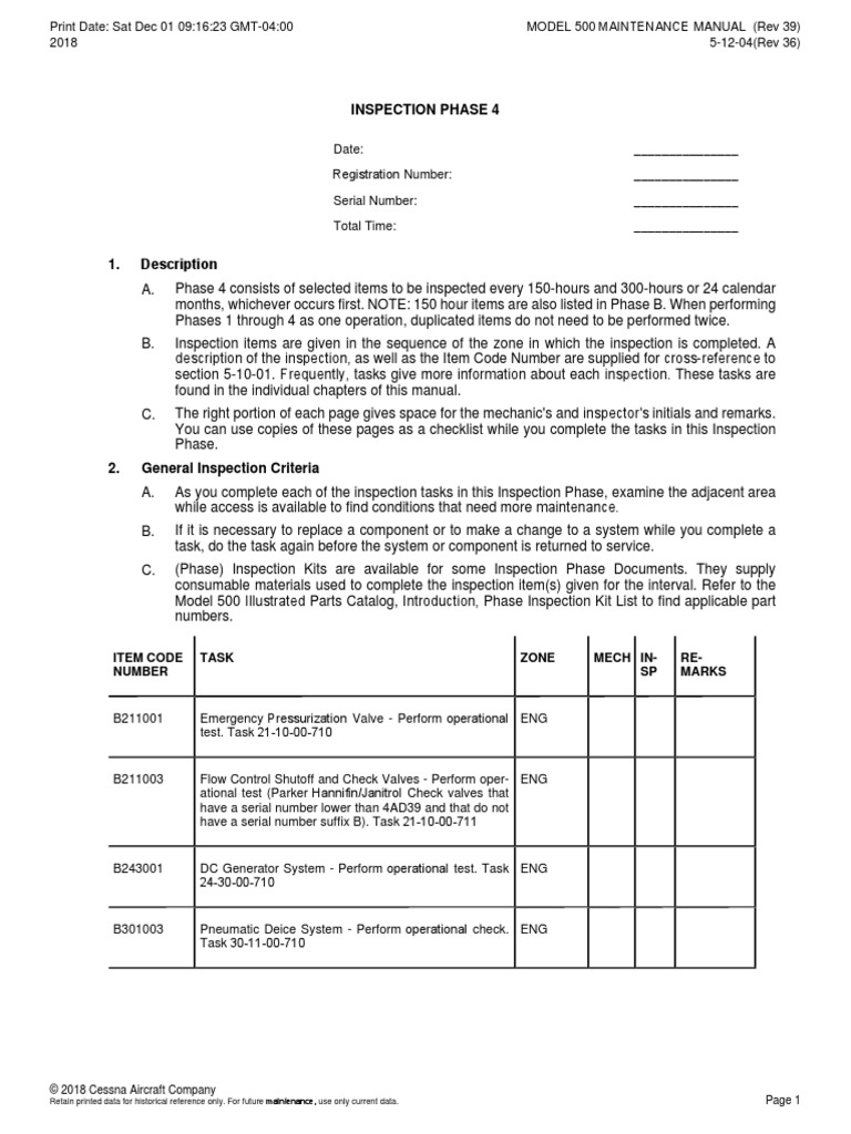 5-12-04 Inspection Phase 4 | PDF | Mechanical Engineering ...