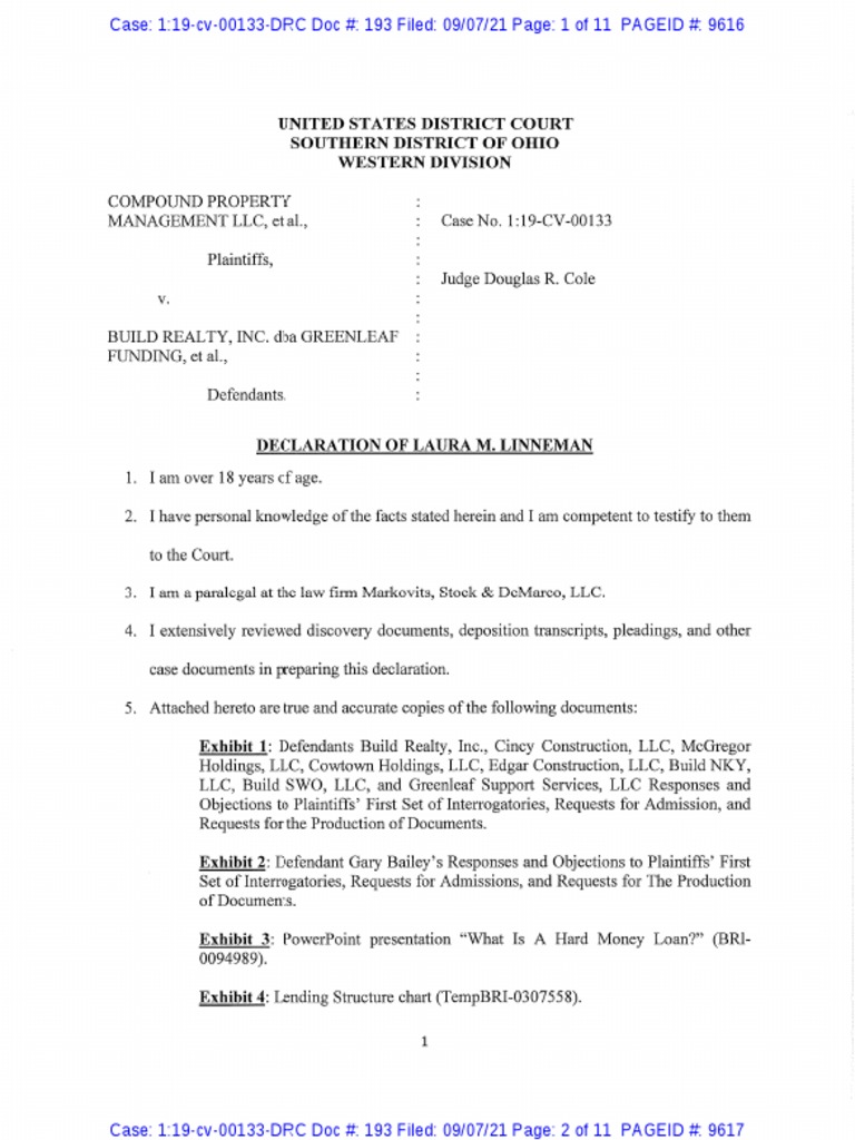 Dec Laura Linneman On Class Cert Reply | PDF