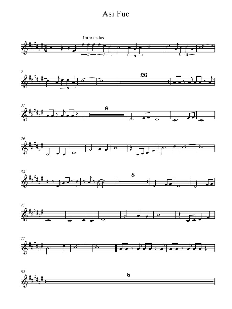 Asi Fue - Trompeta 1 - 2019-12-20 2021 - Trompeta 1 | PDF