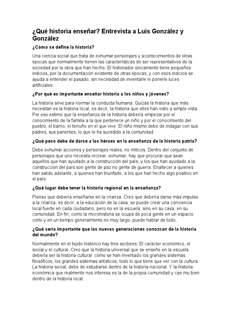 Enseñanza de la Historia en Niños | PDF | Conocimiento