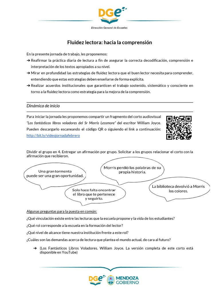Primaria Fluidez Lectora Hacia La Comprensión Jornadas Institucionales ...
