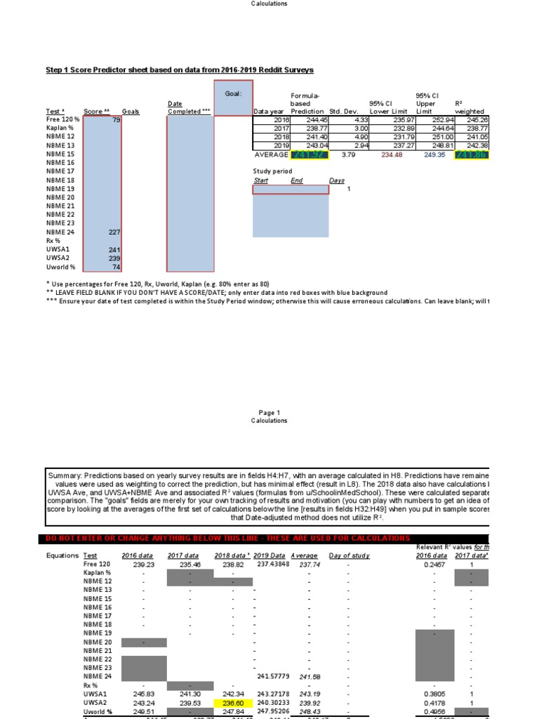 USMLE Score Predictor | PDF | Statistical Analysis | Teaching Mathematics