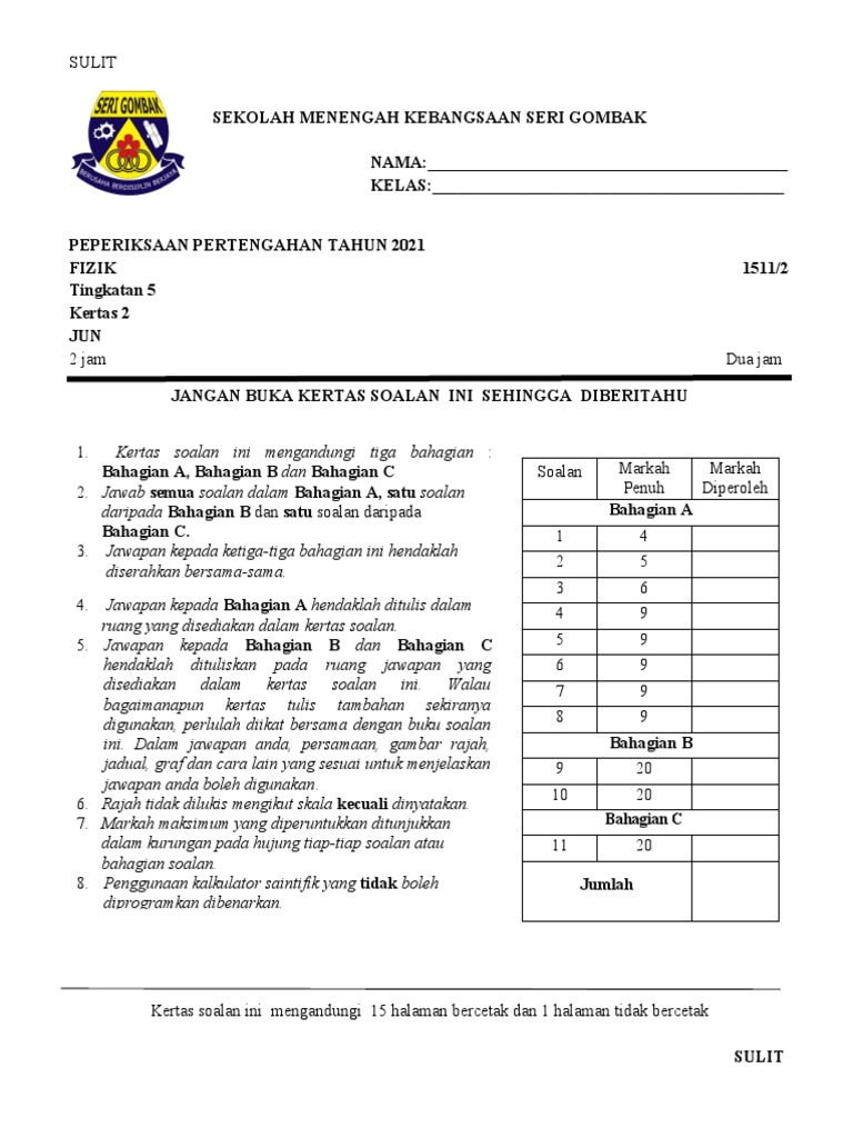 Cover Kertas 2 | PDF