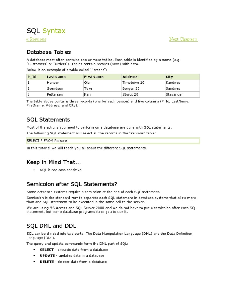SQL Guide | PDF | Database Index | Table (Database)